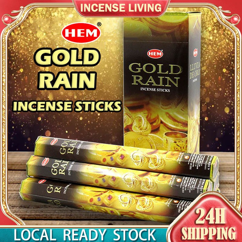 HEM Gold Rain Incense Sticks (20 Sticks Per Box) | Shopee Philippines