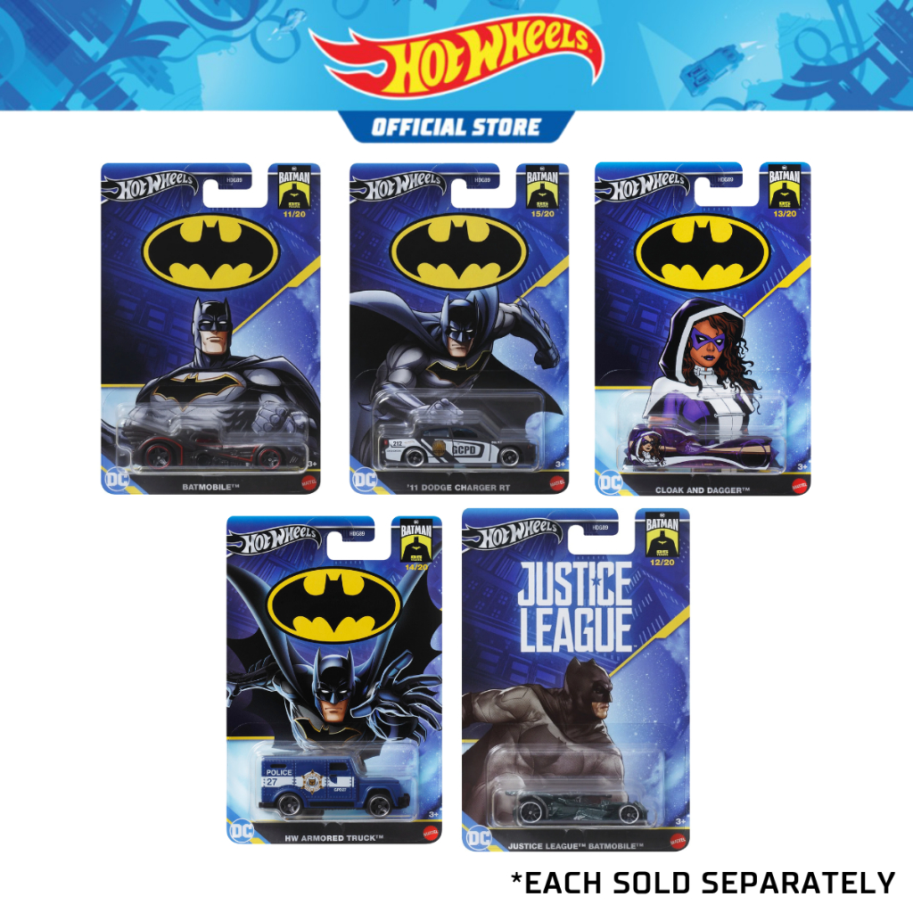 Hot Wheels Batman Themed Series Vehicle Diecast (956L) Batmobile ...