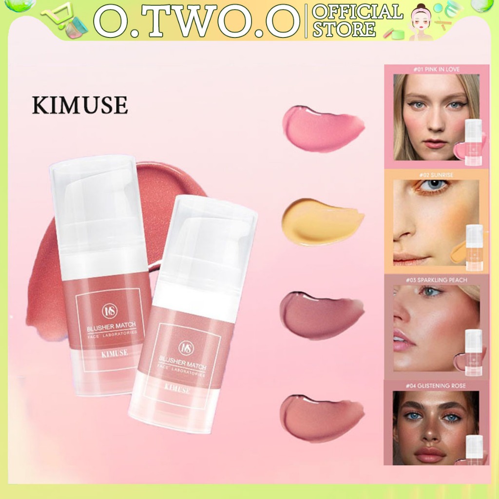 Original KIMUSE Liquid Blush Long Lasting Waterproof Sweat Proof Non ...