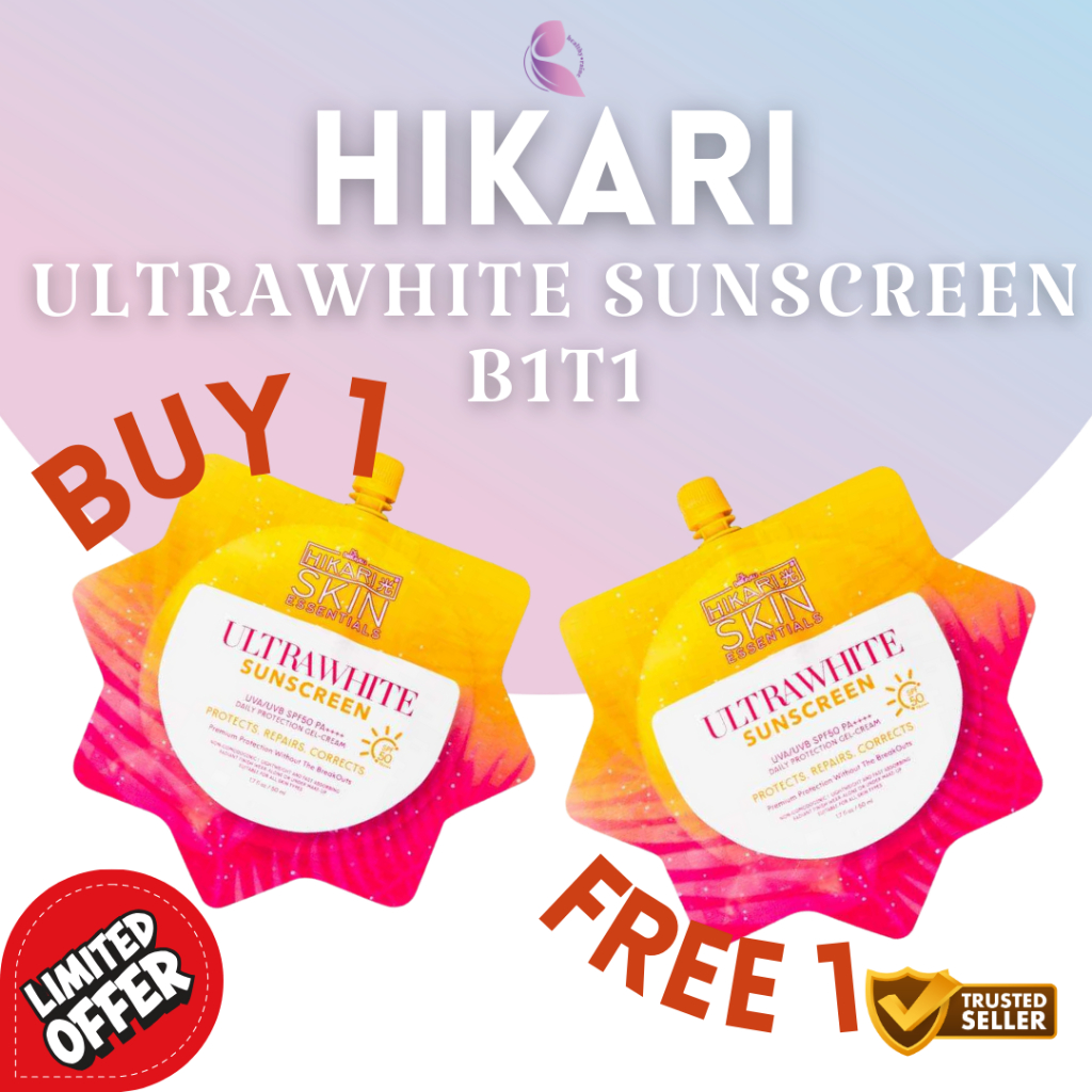 HIKARI SKIN - BUY 1 TAKE 1 Ultrawhite Sunscreen UVA/UVB SPF50 PA ...