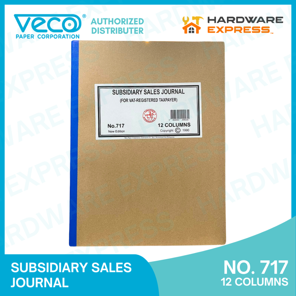 Veco Subsidiary Sales Journal No. 717 (12 Columns) | Shopee Philippines