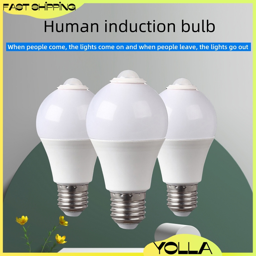 E27 LED PIR Motion Sensor Light Lamp 9W 12W Infrared Light For Corridors in School Hospital ...