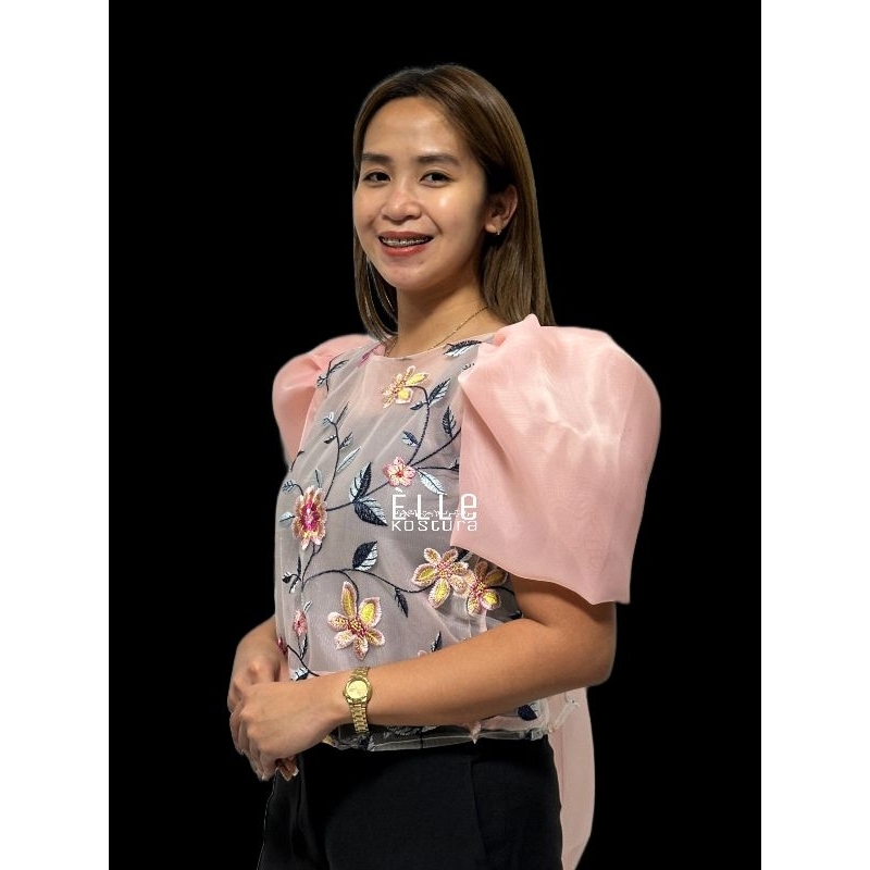 Dahlia Top Filipiniana Blouse Body Lace (Limited Edition) | Shopee Philippines