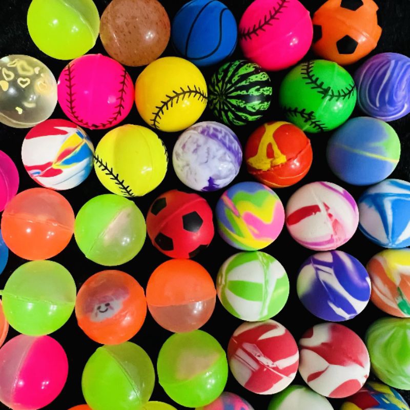 Bouncy ball, Rubber jack, Mix ball, Rainbow ball, 27mm , loot bag part ...