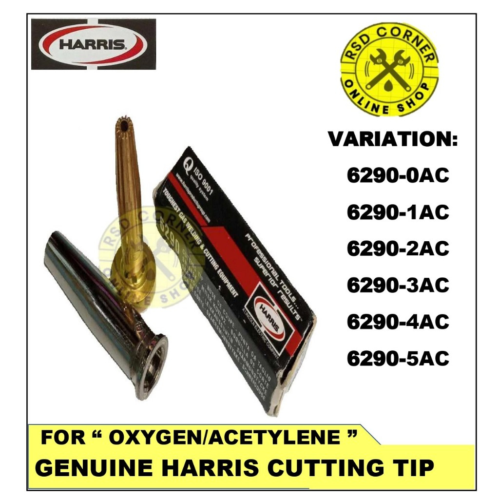 HARRIS CUTTING TIP For (Oxygen/Acetylene ) ( 0AC, 1AC, 2AC, 3AC, 4AC ...