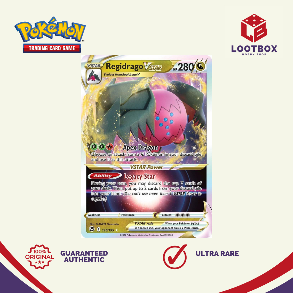 Pokemon Card Game: Regidrago VSTAR (Ultra Rare) - Silver Tempest ...