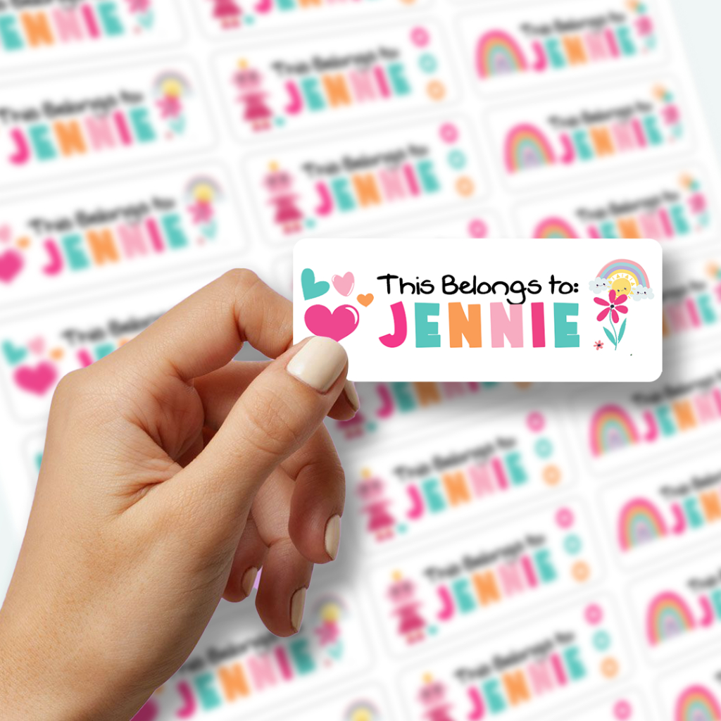 CUSTOMIZED 42PCS Student Name Sticker Label for School Supplies ...