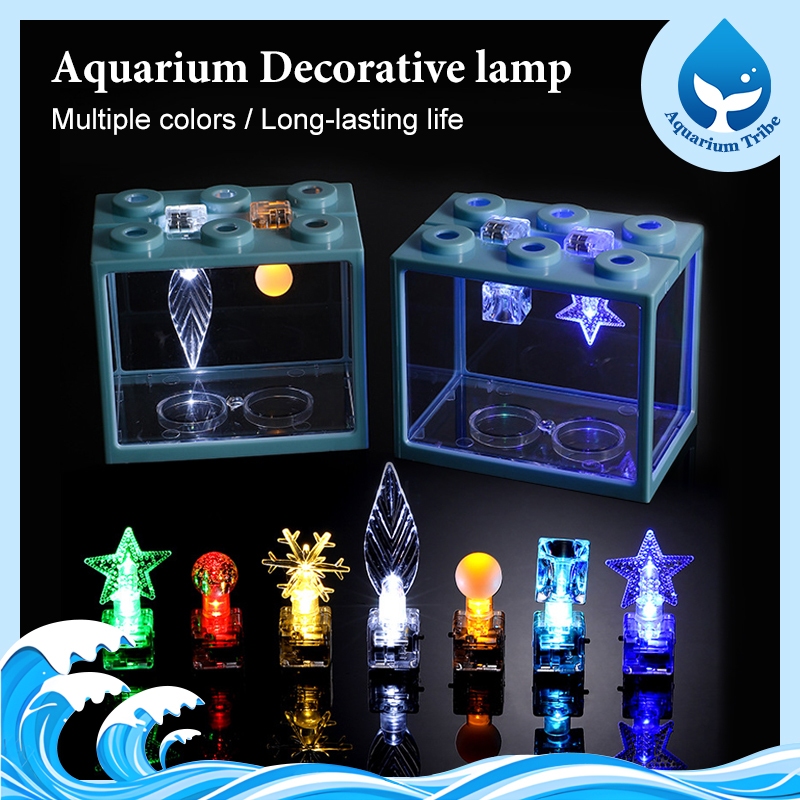 Mini Aquarium Light Betta fish tank Decoration led light colorful ...
