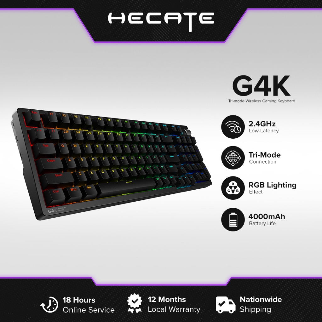 Hecate G4K Tri-mode Wireless Gaming Keyboard | Shopee Philippines