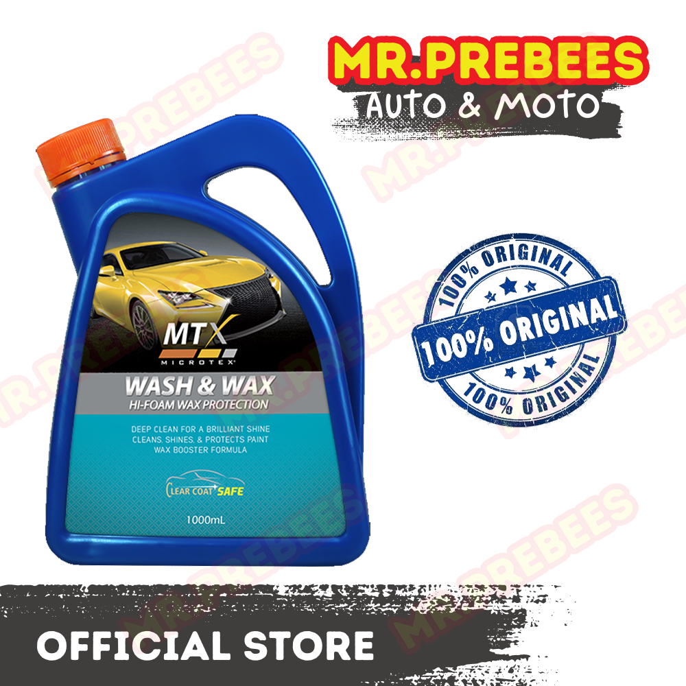 MICROTEX MTX Car Shampoo Wash & Wax 1L | Shopee Philippines