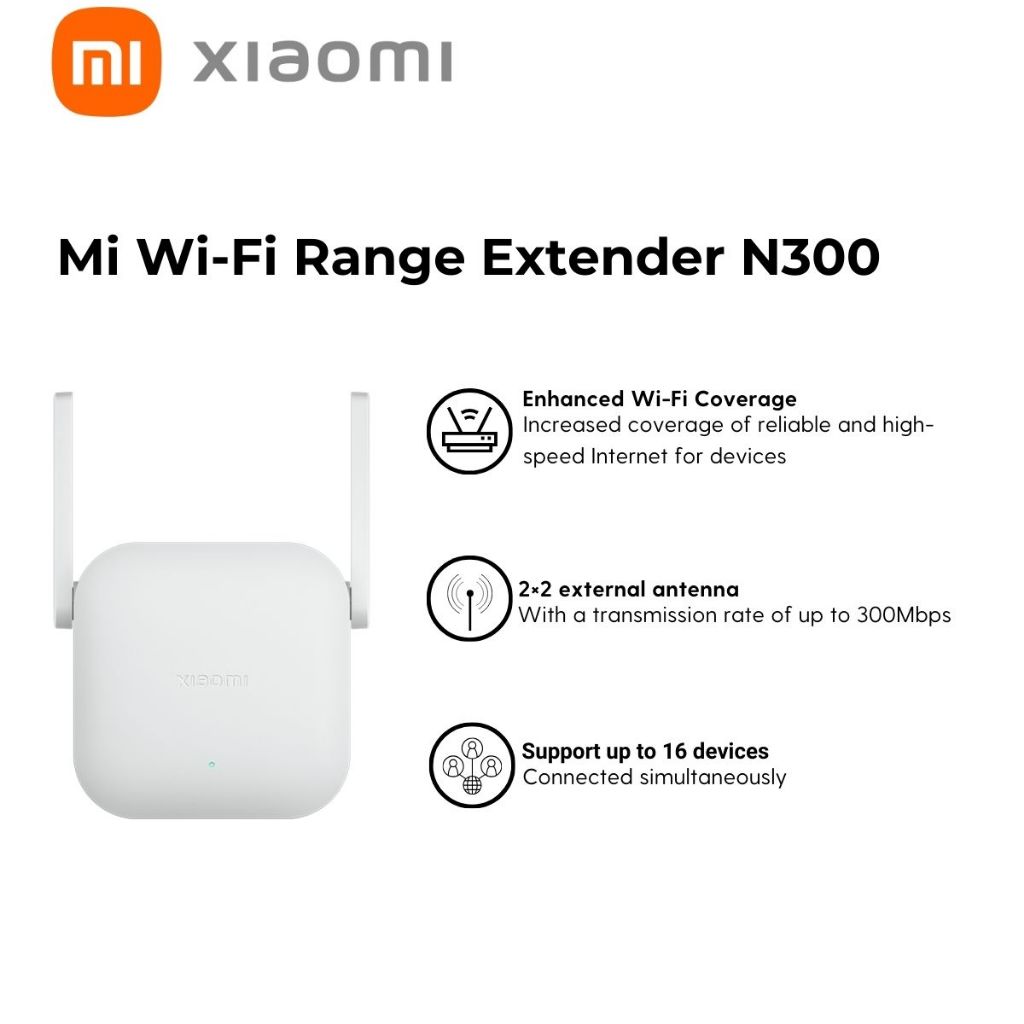 MI WI-FI RANGE EXTENDER N300 | Shopee Philippines