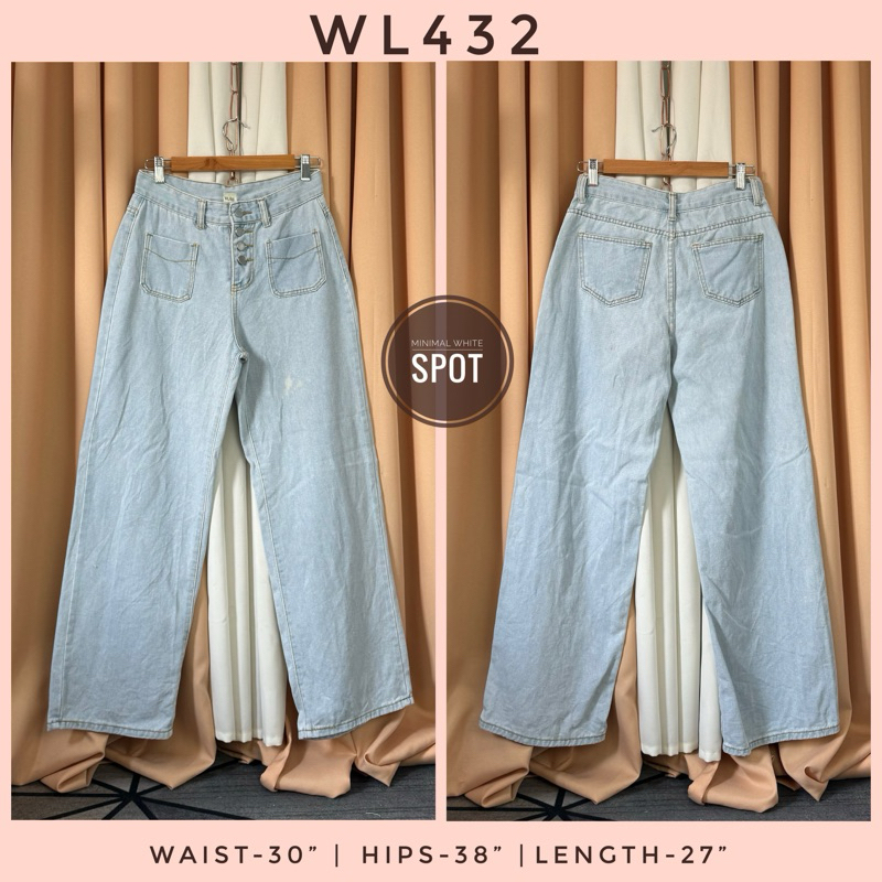 Denim/ Maong Wideleg/Baggy Pants | Shopee Philippines