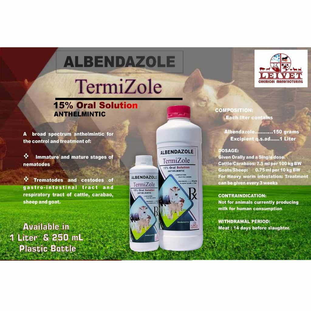 Termizole (Albendazole 250 ML ORAL SOLUTION) | Shopee Philippines