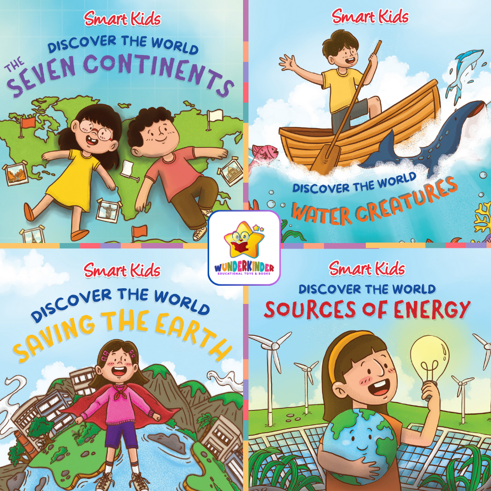 WKOS SMART KIDS DISCOVER THE WORLD (WATER CREATURES, 7 CONTINENTS ...