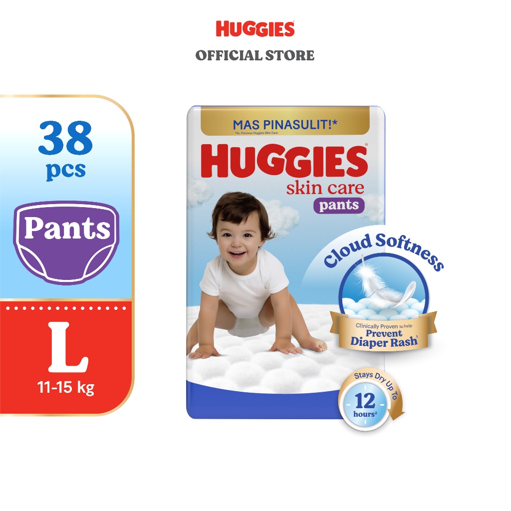 Huggies Skin Care Pants Large - 38 pcs | Shopee Philippines