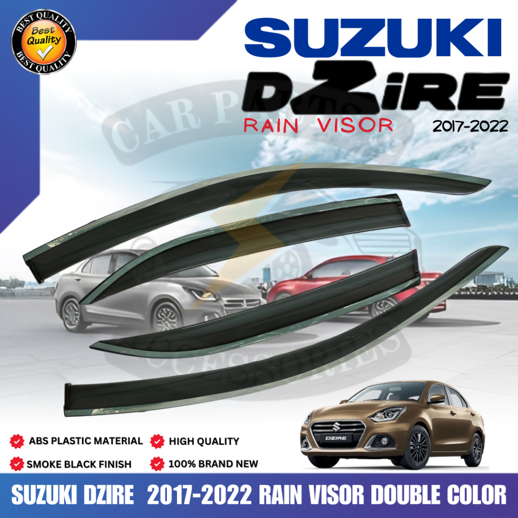 CPA RAIN VISOR For SUZUKI DZIRE 2017 2018 2019 2020 2021 2022 DOUBLE ...