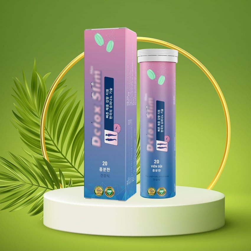 Detox Slim Original Effervescent Tablets 1 Box of 20 Tablets | Shopee ...