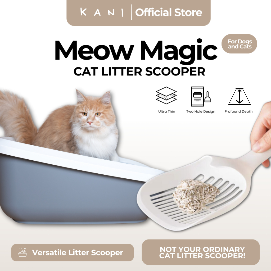 KANI Cat Litter Scooper Plastic Durable Shovel Pets Poop Scooper Cat ...