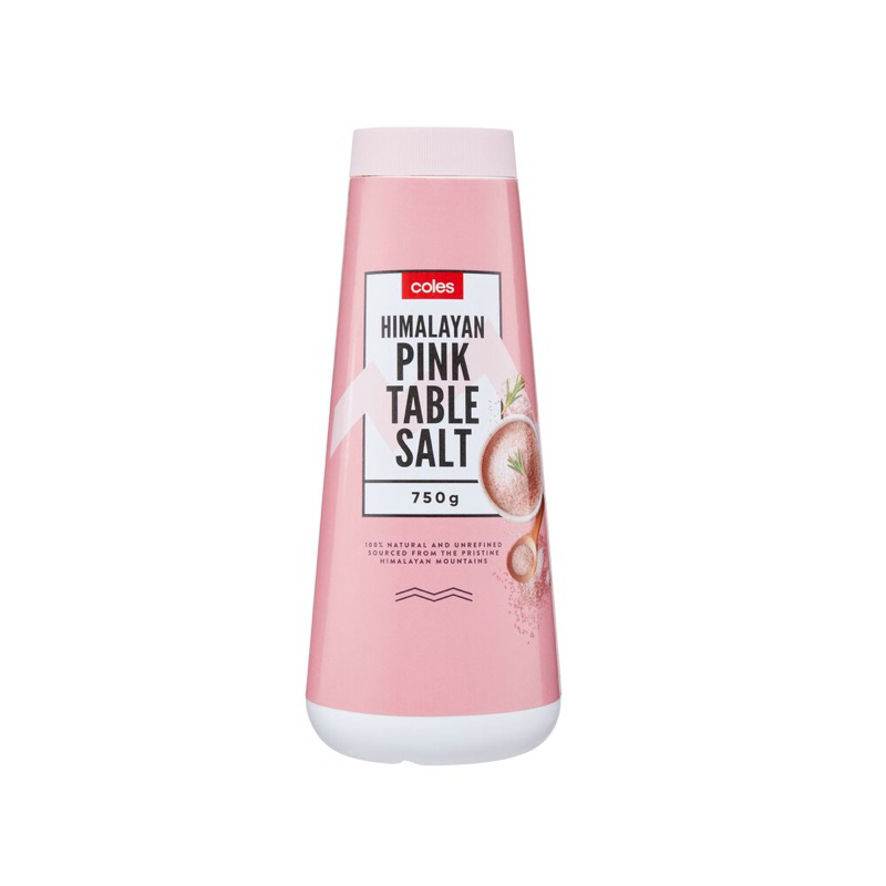 coles HIMALAYAN PINK TABLE SALT 750g | Shopee Philippines