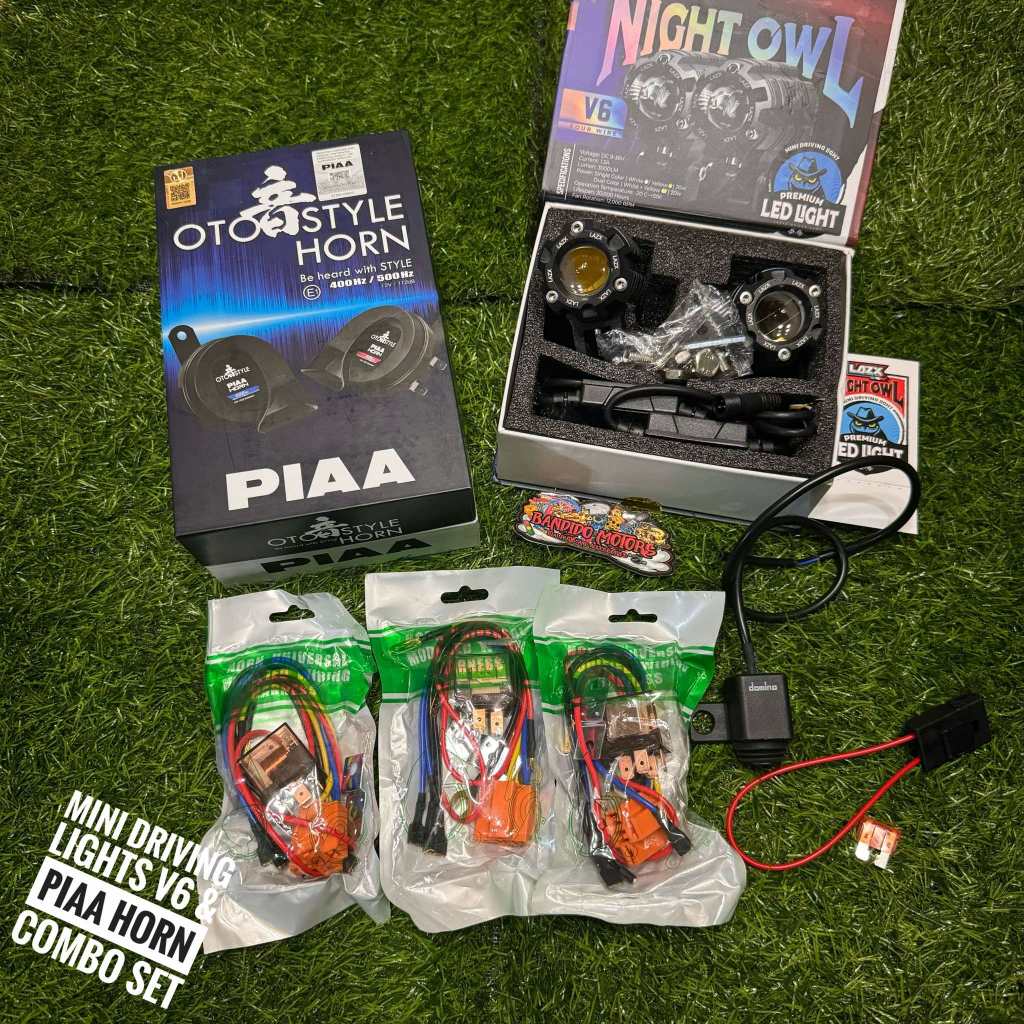 MINI DRIVING LIGHTS V6 (4WIRES) x PIAA HORN (COMBO SET) | Shopee ...
