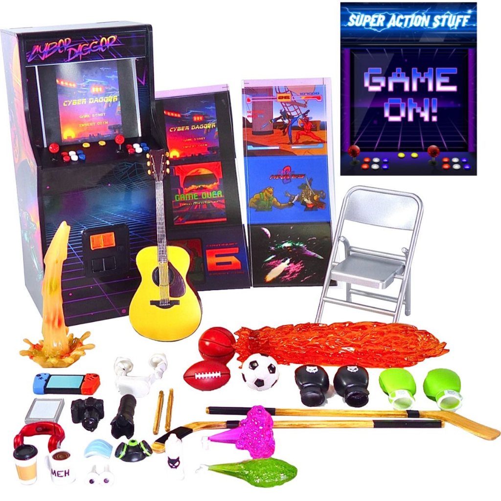 Super Action Stuff! Cyber Dagger Arcade Game On! Action Figure ...