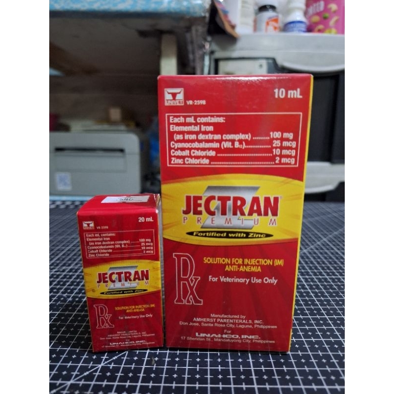 JECTRAN PREMIUM 20ML/10ML Anti-Anemia for Pigs | Shopee Philippines