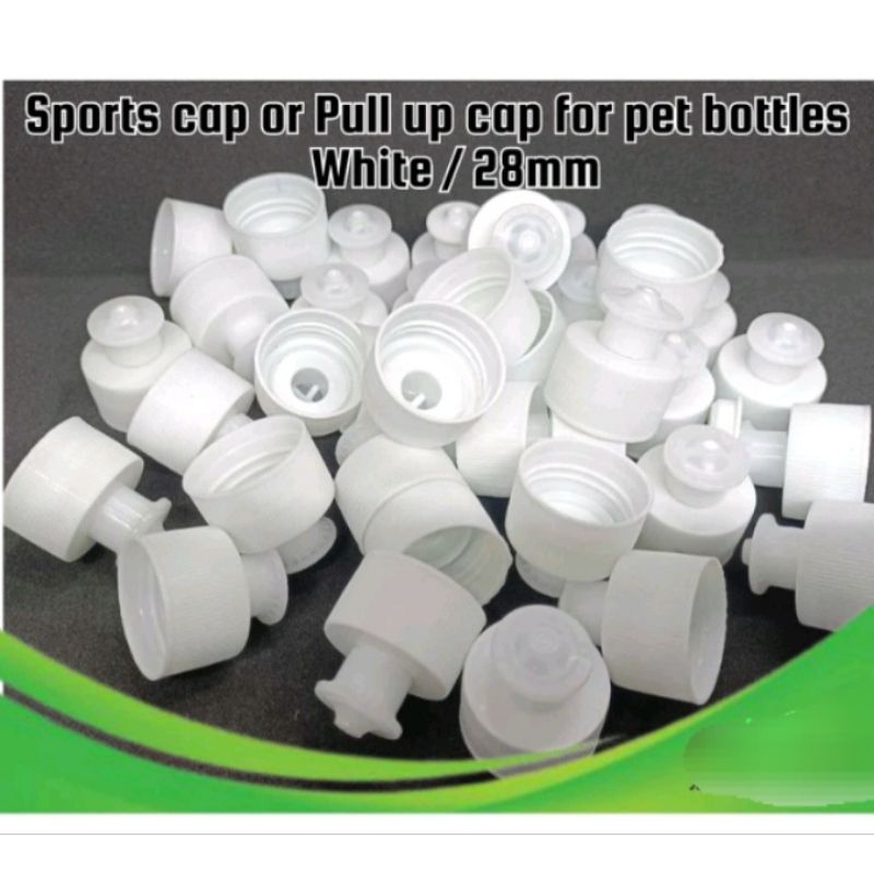 100pcs Sports Cap 28mm pull up cap for 1 liter 1.5 liter bottle ...