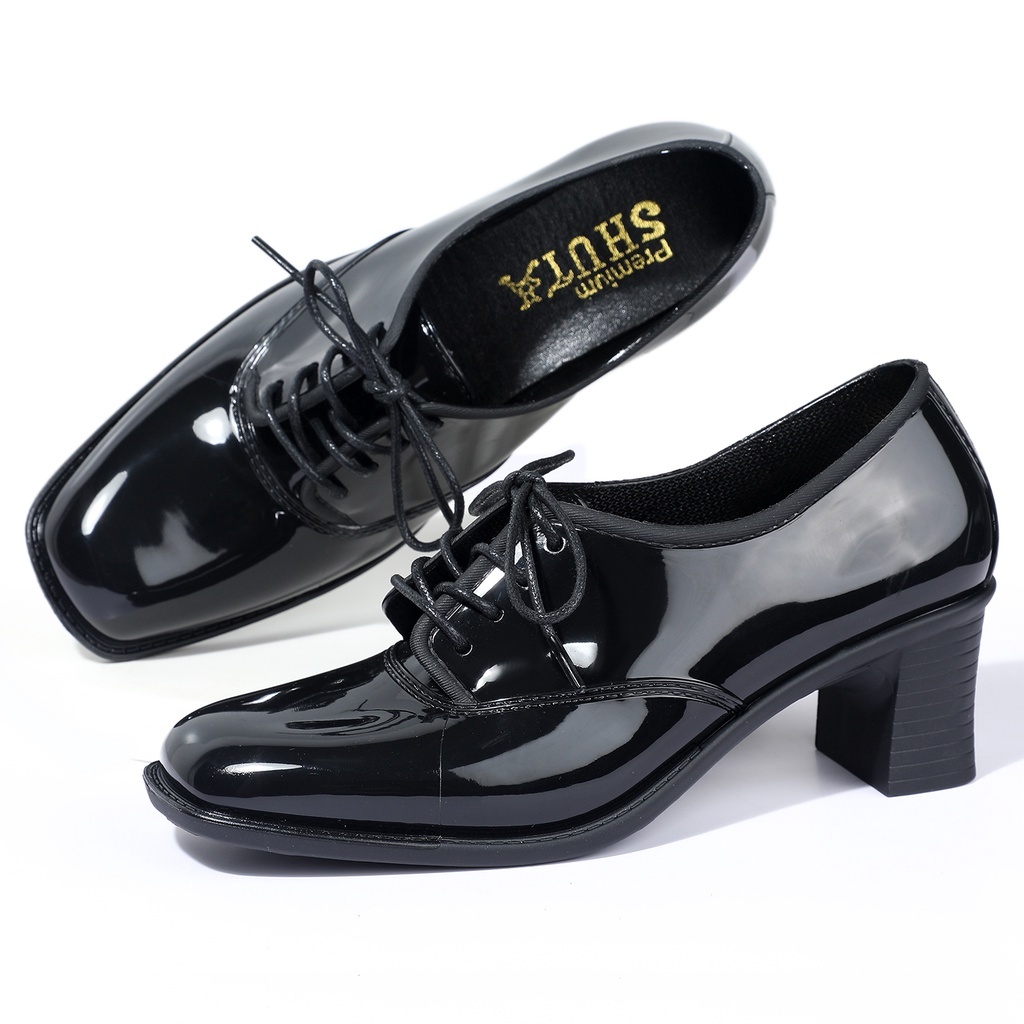 Lady Guard Premium Glossy Shuta Black Shoes 36-40 | Shopee Philippines