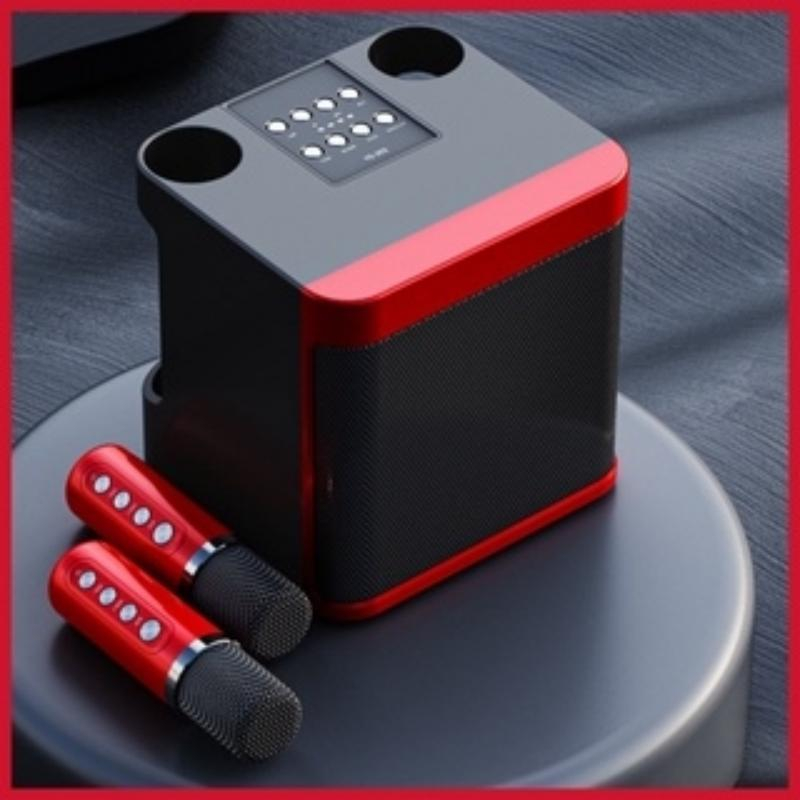 Mini Karaoke Speaker with Dual Mic Bluetooth Speaker | Shopee Philippines