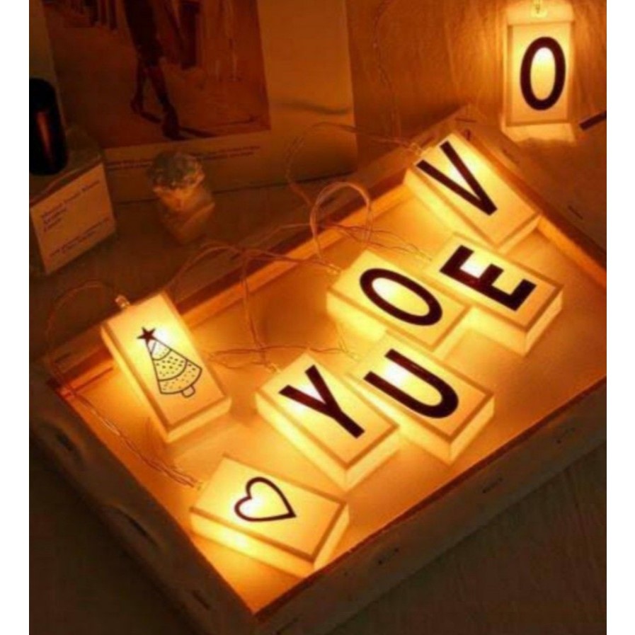 LED light letter box letter puzzle Battery Operated Birthday ...