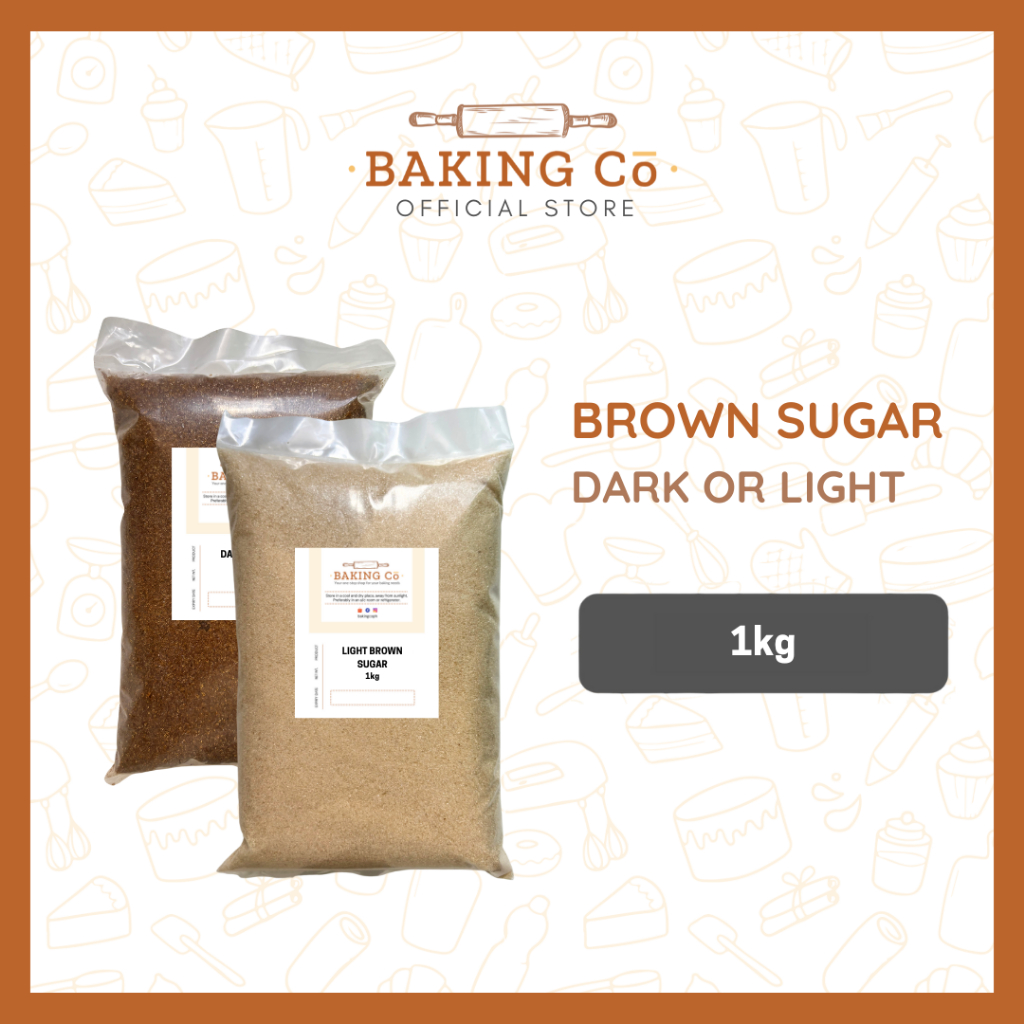 Baking Cō Dark or Light Brown Sugar - 1kg | Shopee Philippines