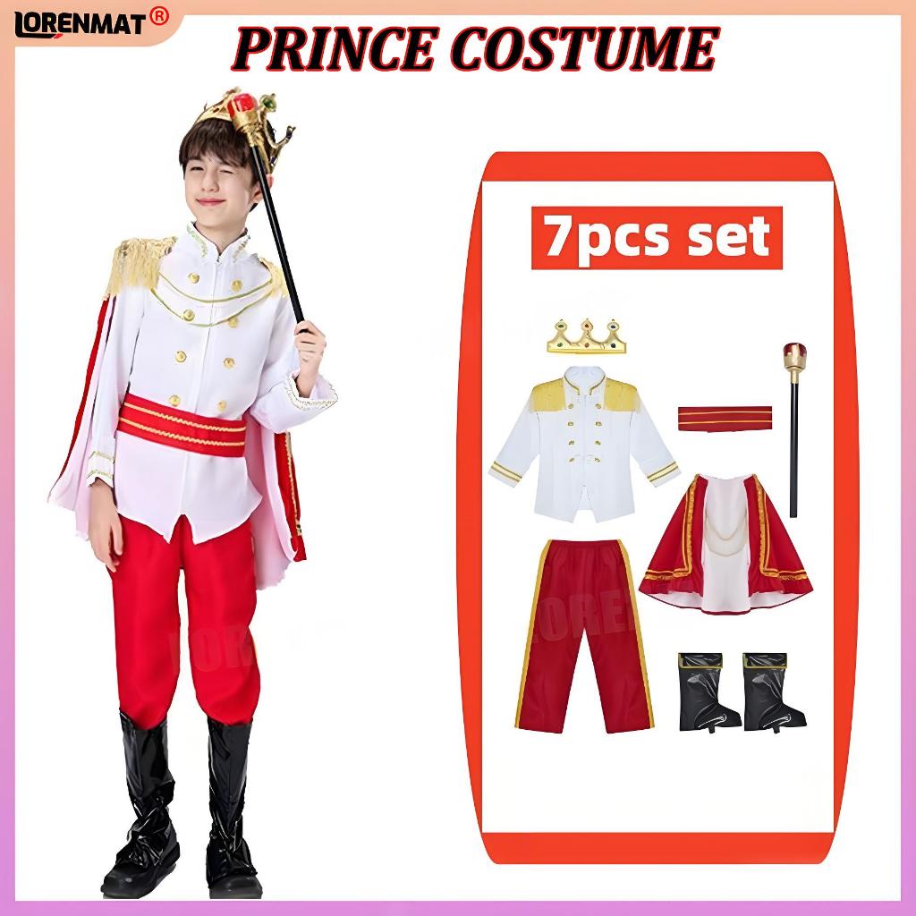 Prince Costume For Kids Boys Halloween Birthday Party Cosplay Costume ...