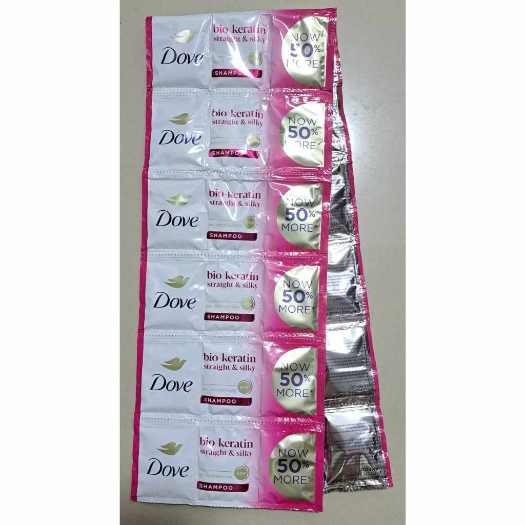 Dove Straight & Silky Shampoo (12ml x 12sachets) | Shopee Philippines