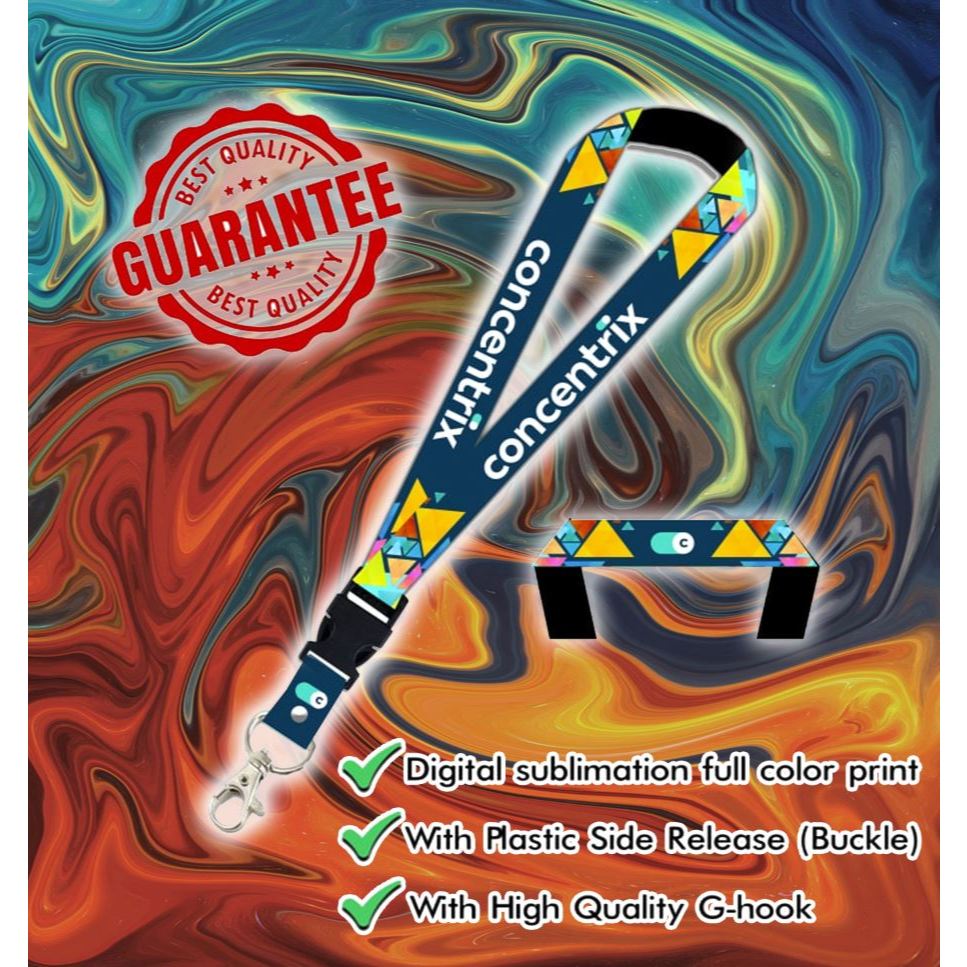 CUSTOMIZED CONCENTRIX NO MIN. ORDER ID LACE LANYARD | Shopee Philippines