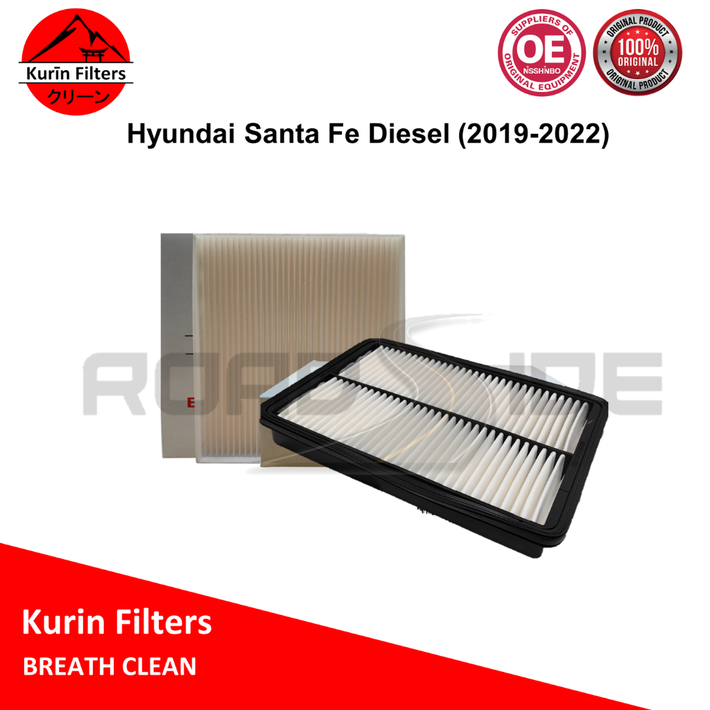 KURIN Combo (Air & Cabin)for Hyundai Santa Fe Diesel (2019-2022 ...