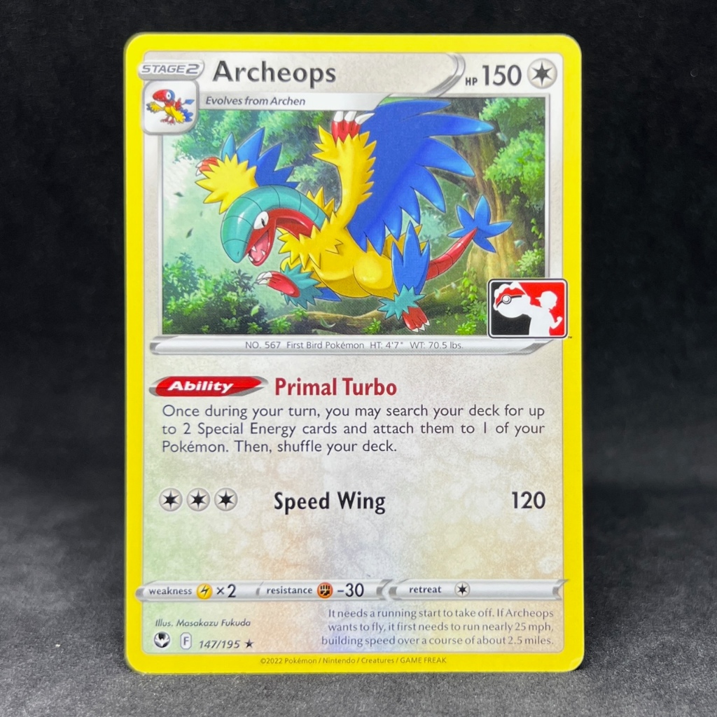 Pokemon TCG Archeops 147/195 Stamped Non-Holo 2024 Play Prize Pack ...