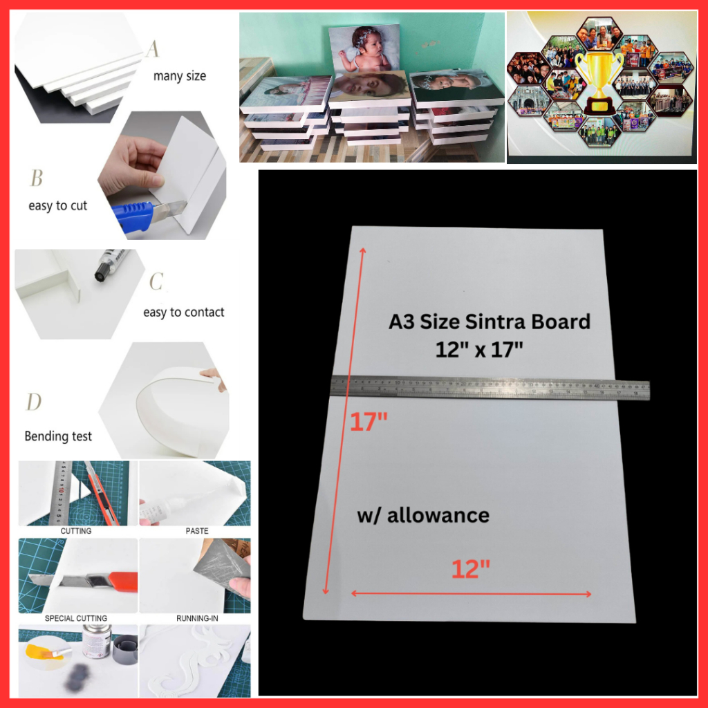 WHOLESALE A3 SIZE SINTRA BOARD 20+5PCS LITE AND RIGID | Shopee Philippines