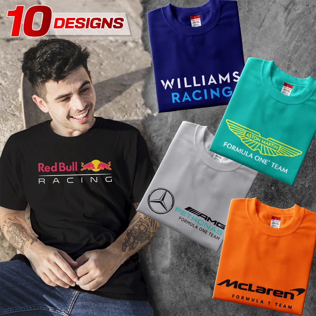Shirt planet Famous F1 Formula one Team logos Ferrari, Red Bull ...