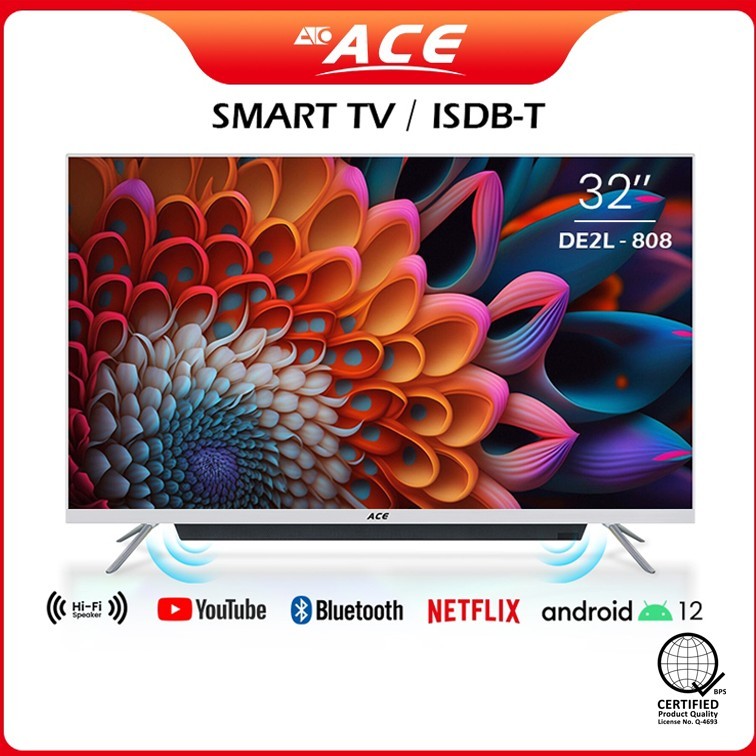 ACE 32" Smart Digital-DE2L LED-808 (Android 12, ISDB, Bluetooth and ...