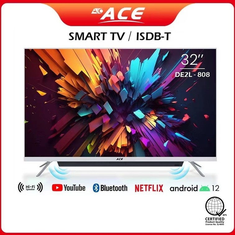 ACE 32" Smart Digital-DE2L LED-808 (Android 12, ISDB, Bluetooth and Built-in Soundbar) | Shopee ...