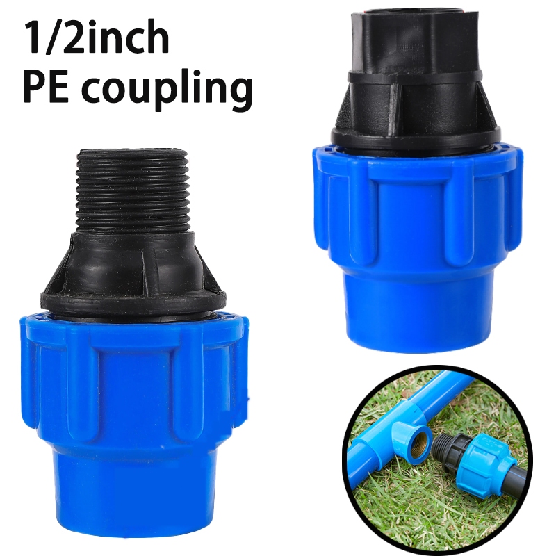 1/2" Plastic PE quick connector fittings Coupling Water pipe ...
