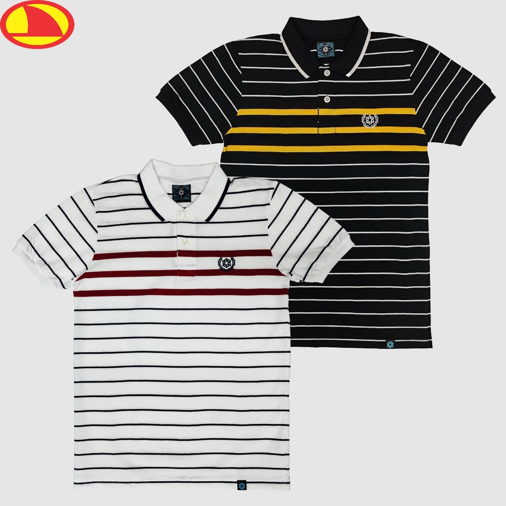 Hammerhead Jeans and Shirt - Mens Polo Shirt Stripe Design (11407 ...