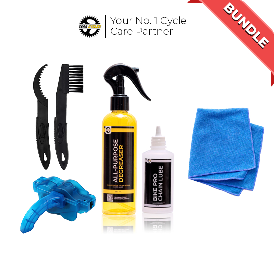(BUNDLE) Gear Cycles Degreaser Bicycle Chain Lube Mountain Road Bike MTB Drivetrain Cleaning Set ...