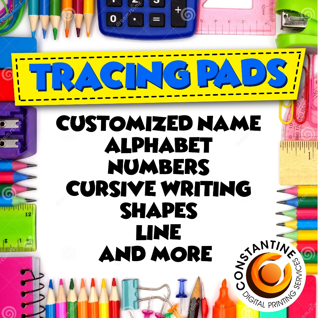 Tracing Pad Kids Practice Writing - Customized Personalized Name ...