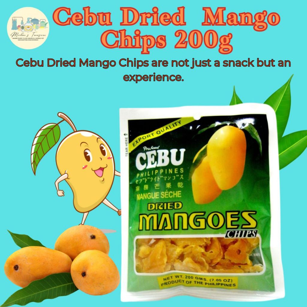 Cebu Dried Mango Chips 200g | Shopee Philippines