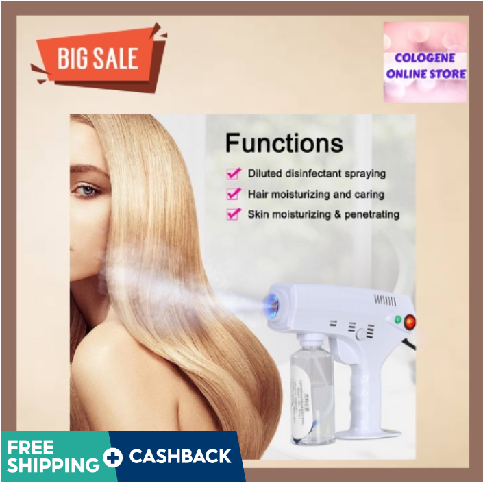 Hair Care Nano Spray Steam Gun Nano Spray Machine Portable Blue Light ...