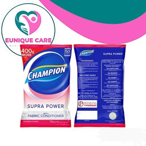 Champion Supra Power, 2kg Detergent powder with Fabric Conditioner ...