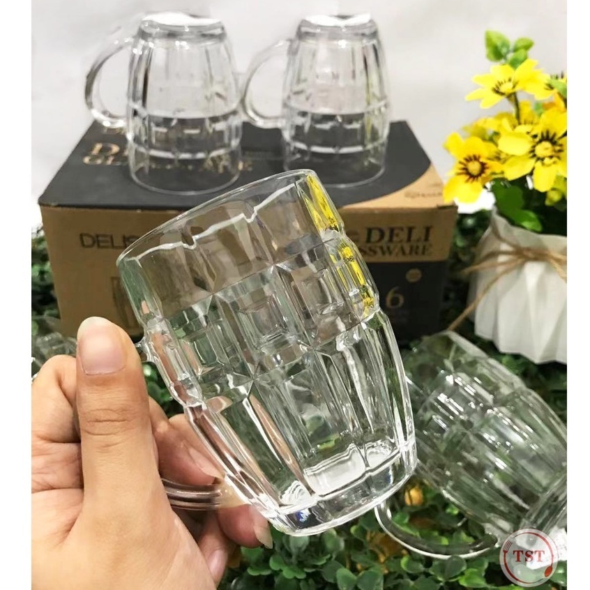 DELISOGA transparent glassware juice cup water cup drinking set ZB06 ...