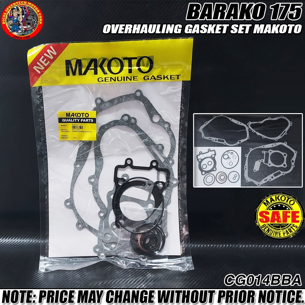 BARAKO 175 OVERHAULING GASKET SET MAKOTO (CG014BBA) | Shopee Philippines