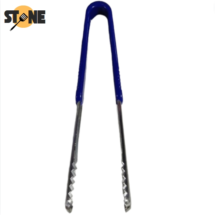 Stainless Steel Coated Utility Tong with Blue Vinyl Coated Handle ...